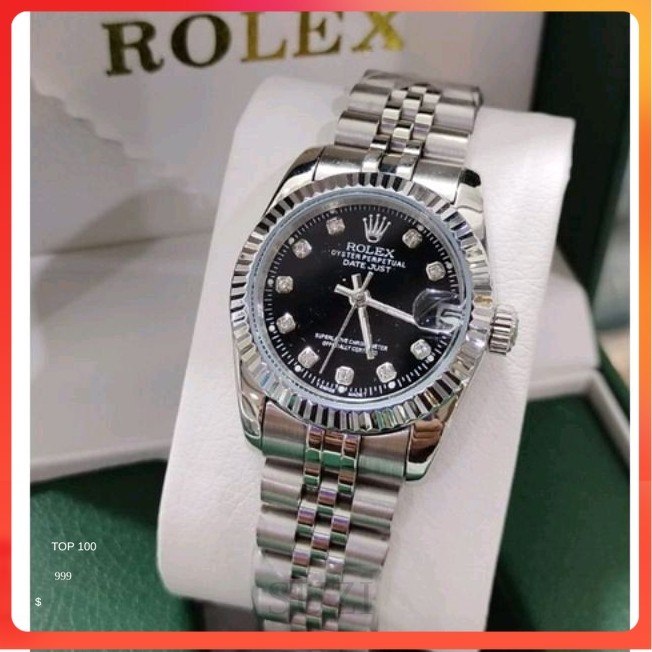 Rolex original 100% date just jam tangan perempuan automatic for women ...