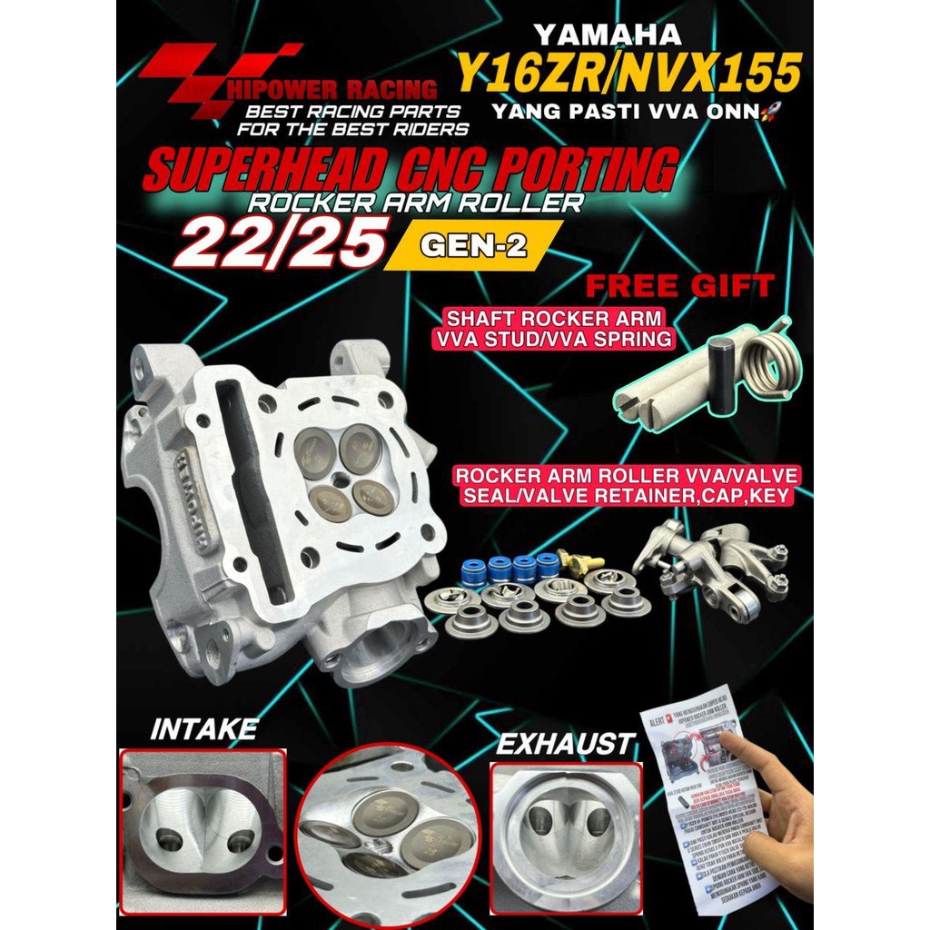 Y16ZR Y16/ MT15 / R15 V3 / NVX155 / NMAX 155 V2 HI POWER HIPOWER RACING ...