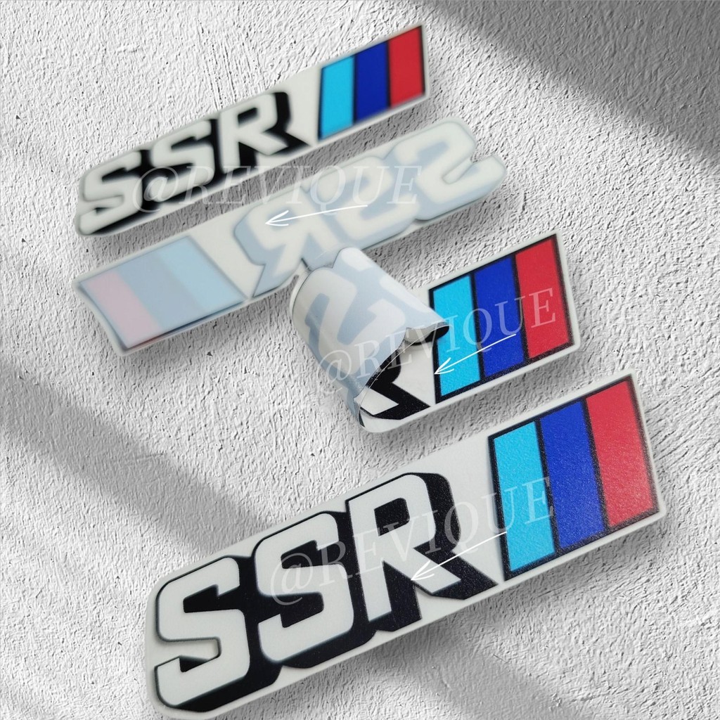 SSR Rim Sticker 4pcs Waterproof Transparent Vinyl Decal Stiker Rim ...