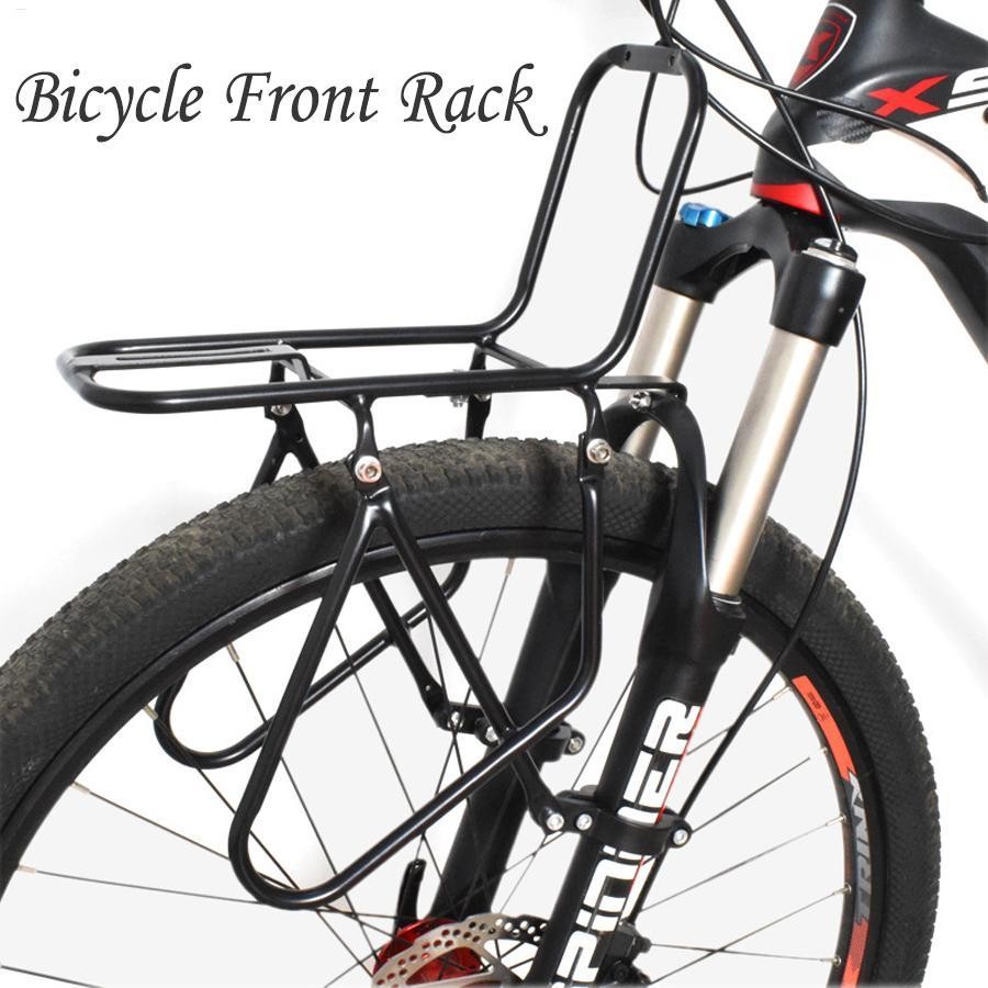Bicycle Front Rack Steel Luggage Touring Carrier Racks 15KG Capacity ...