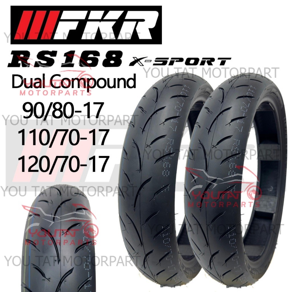FKR FUNG KEONG TAYAR RS168 X-SPORT DWI DUAL COMPOUND TUBELESS TYRE ...