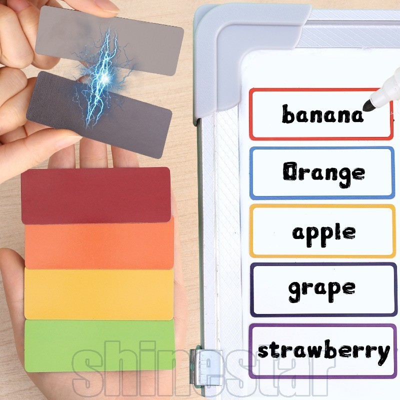 10/20Pcs Writable Erasable Reusable Magnetic Label - For Home Office ...