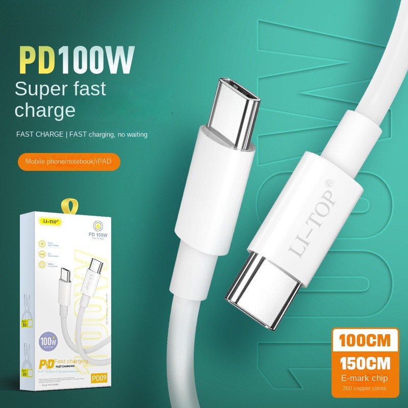 Dual Type-C 20V 5A 100W Compatible with 15, Macbook Pro, and Charging Data Cable | Shopee Malaysia