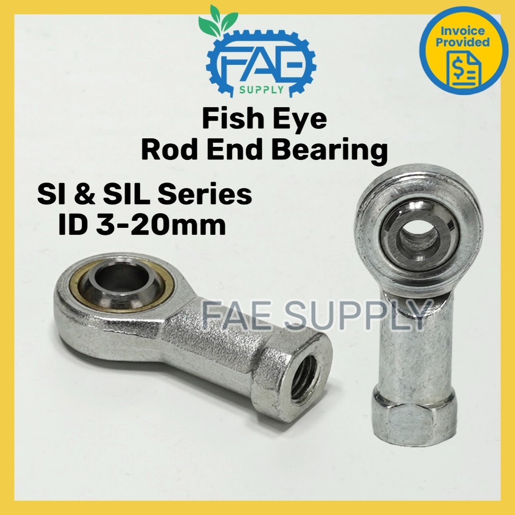SI SIL Fish Eye Rod End Bearing Female Thread Inner diameter 3 4 5 6 8 ...