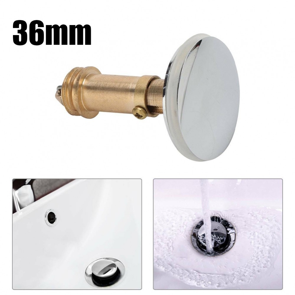 Sink Plug Sink Part Pop Up Sink Push Button Waste Chrome 36mm Click ...