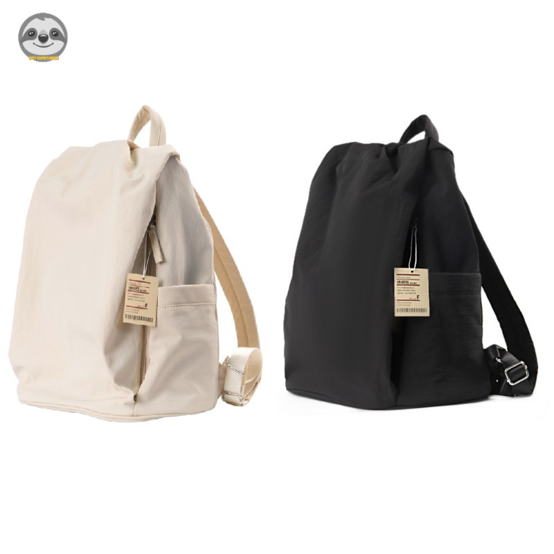 Japanese Style Muji Style/Casual Simple Backpack/Solid Color Men Women ...