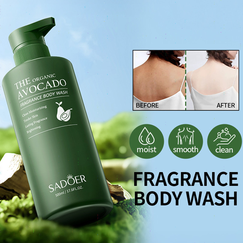 ROREC SADOER Organic Avocado Fragrance Body Wash Clean Moisturizing Tender Skin Lasting ...