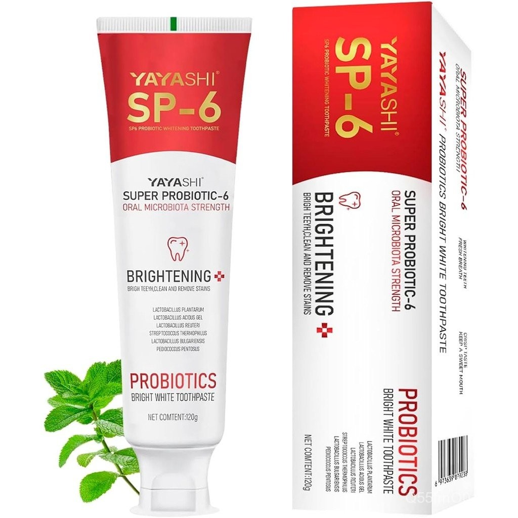 SP-6 Probiotic Whitening Toothpaste - Enhanced Formula with 6 ...