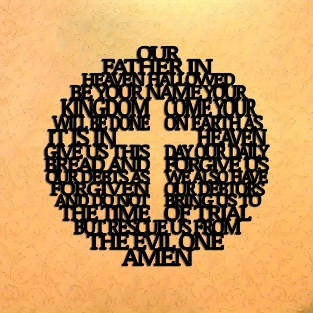 Religious Wall Hanging – Sturdy Metal Jesus Cross Sign for Bedroom ...