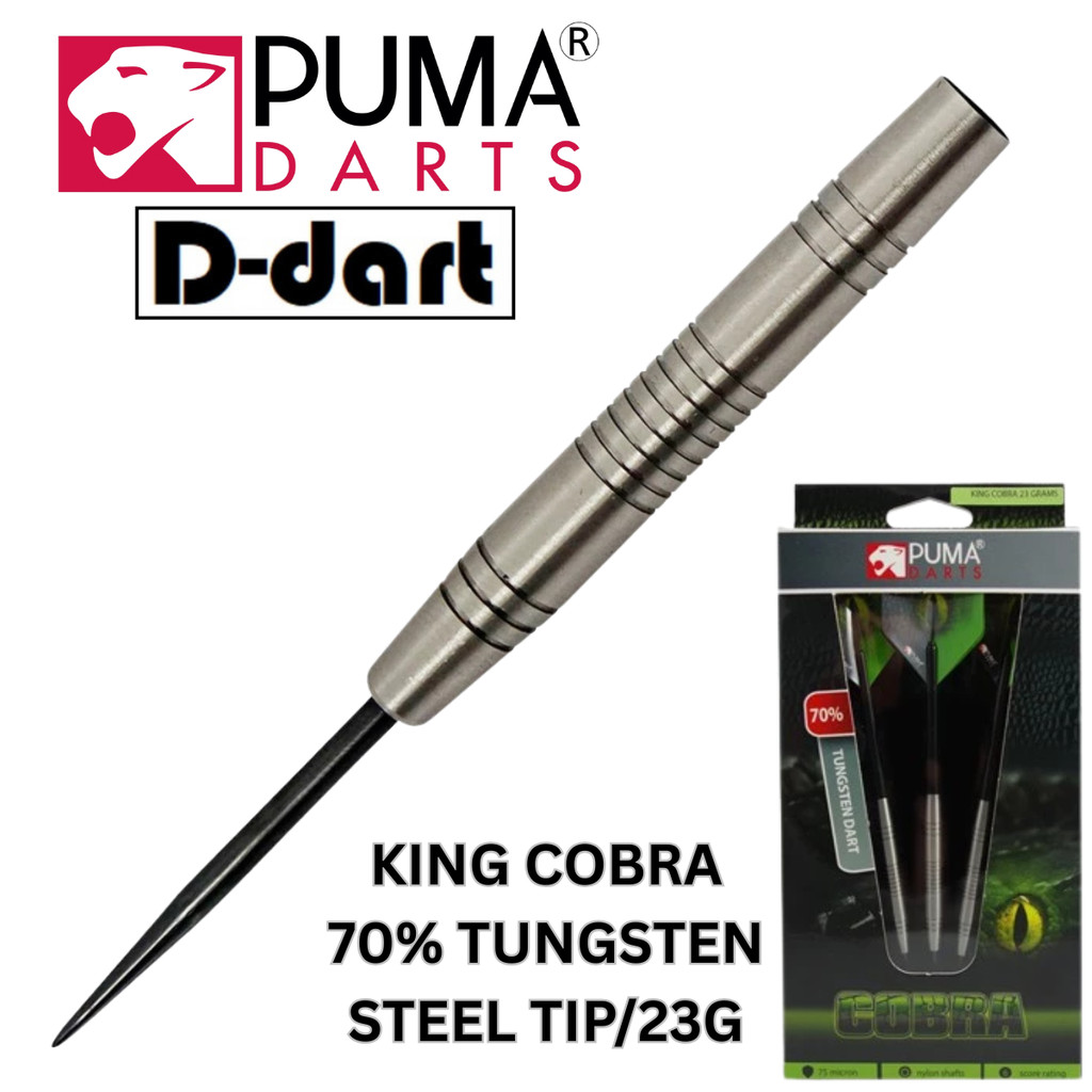 TUNGSTENS STEEL TIP DART - 23G KING COBRA 70% TUNGSTEN STEEL DARTS ...