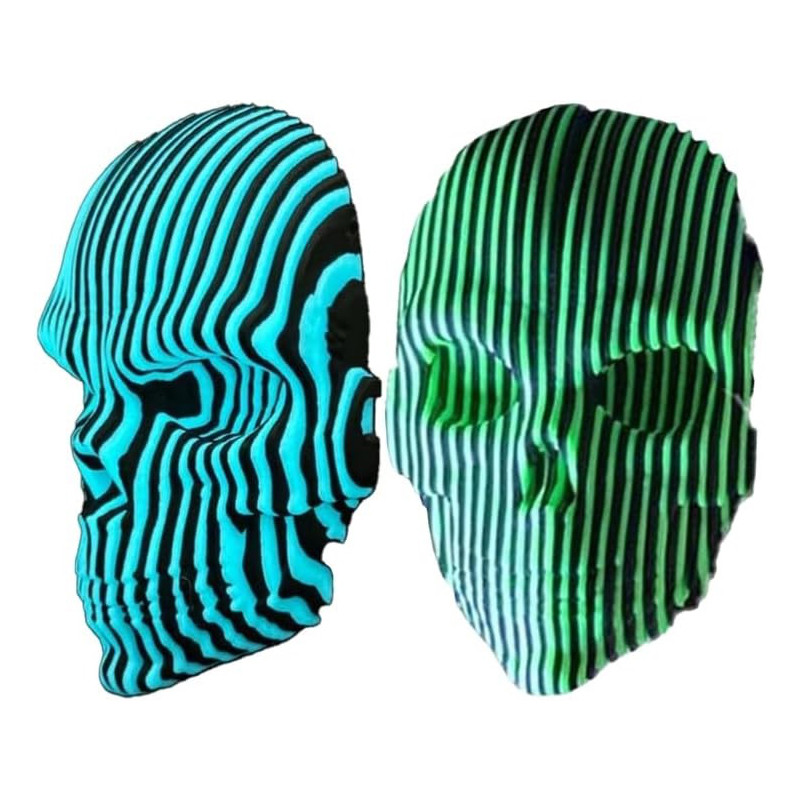 SUM 3D Printed Luminous Quantum Skull Skull Masks Glow In The Dark Cool ...