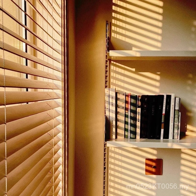 Louver Shading Lifting Study Living Room Solid Wood Office Louver ...
