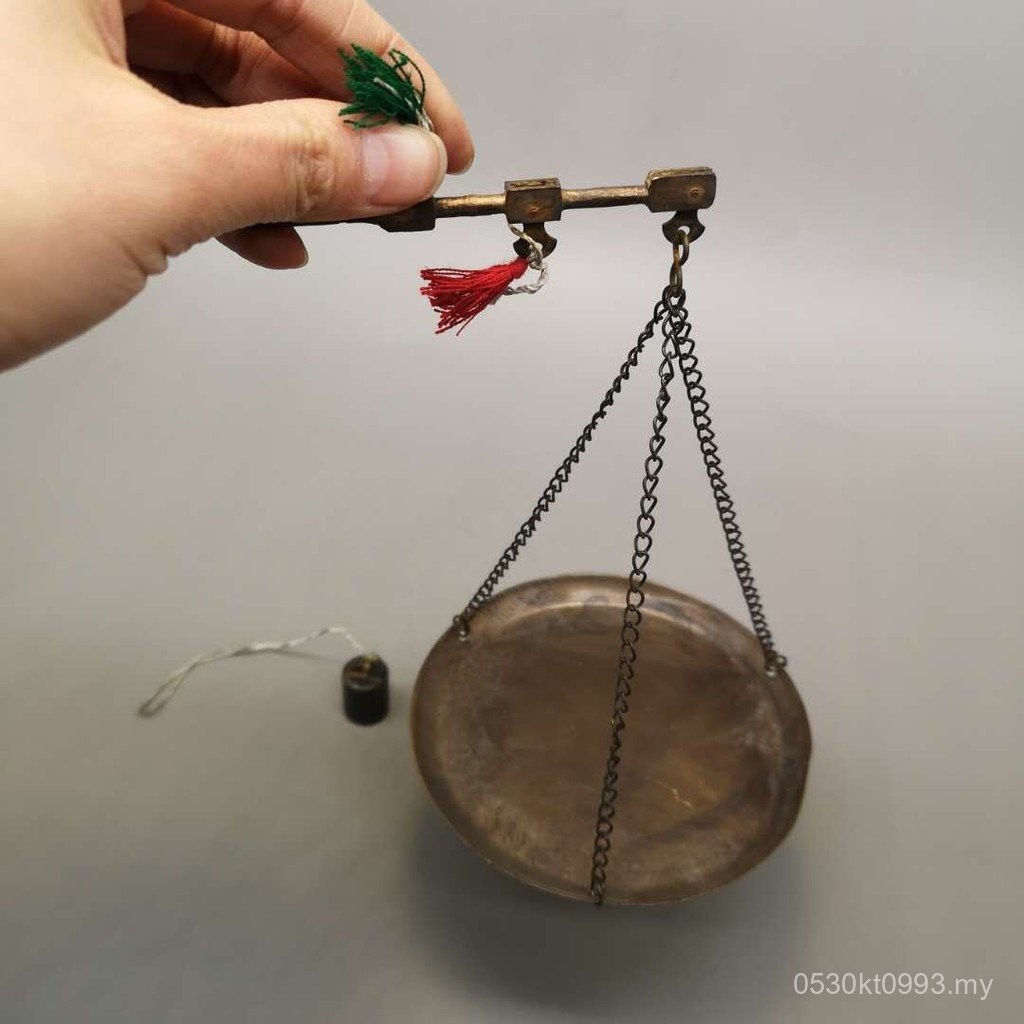 Balance Scale Scale Small Scale with Medicine Old Copper Scale Retro ...