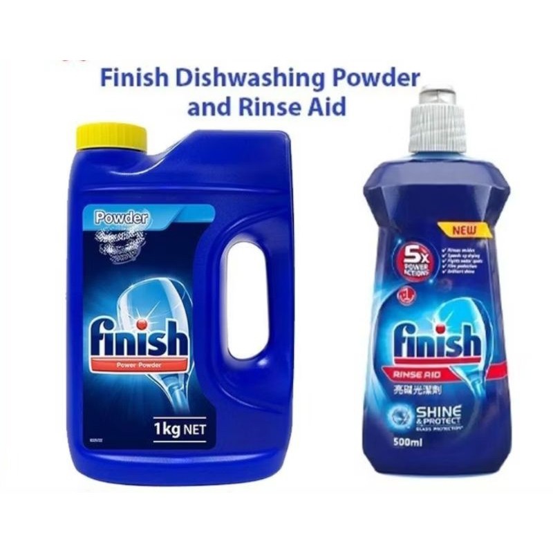 Finish Dishwasher Cleaning Lemon Powder (1kg) and Finish Dishwashing ...