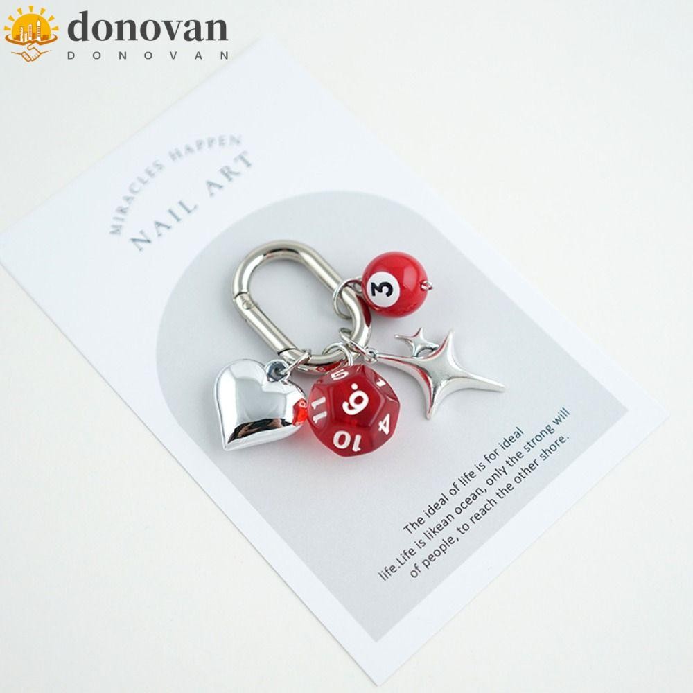 DONOVAN Billiard Pool Keychain, Fashion Creative Mini Billiards ...