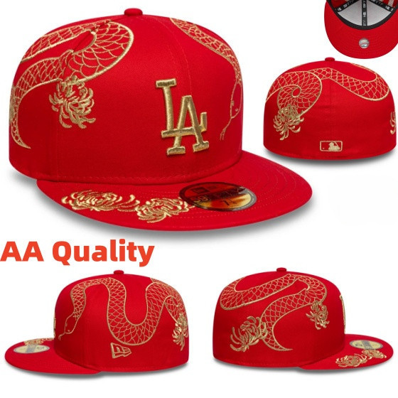 Gorra 59Fifty Los Angeles Dodgers MLB Year of the Snake Red Fitted Cap ...