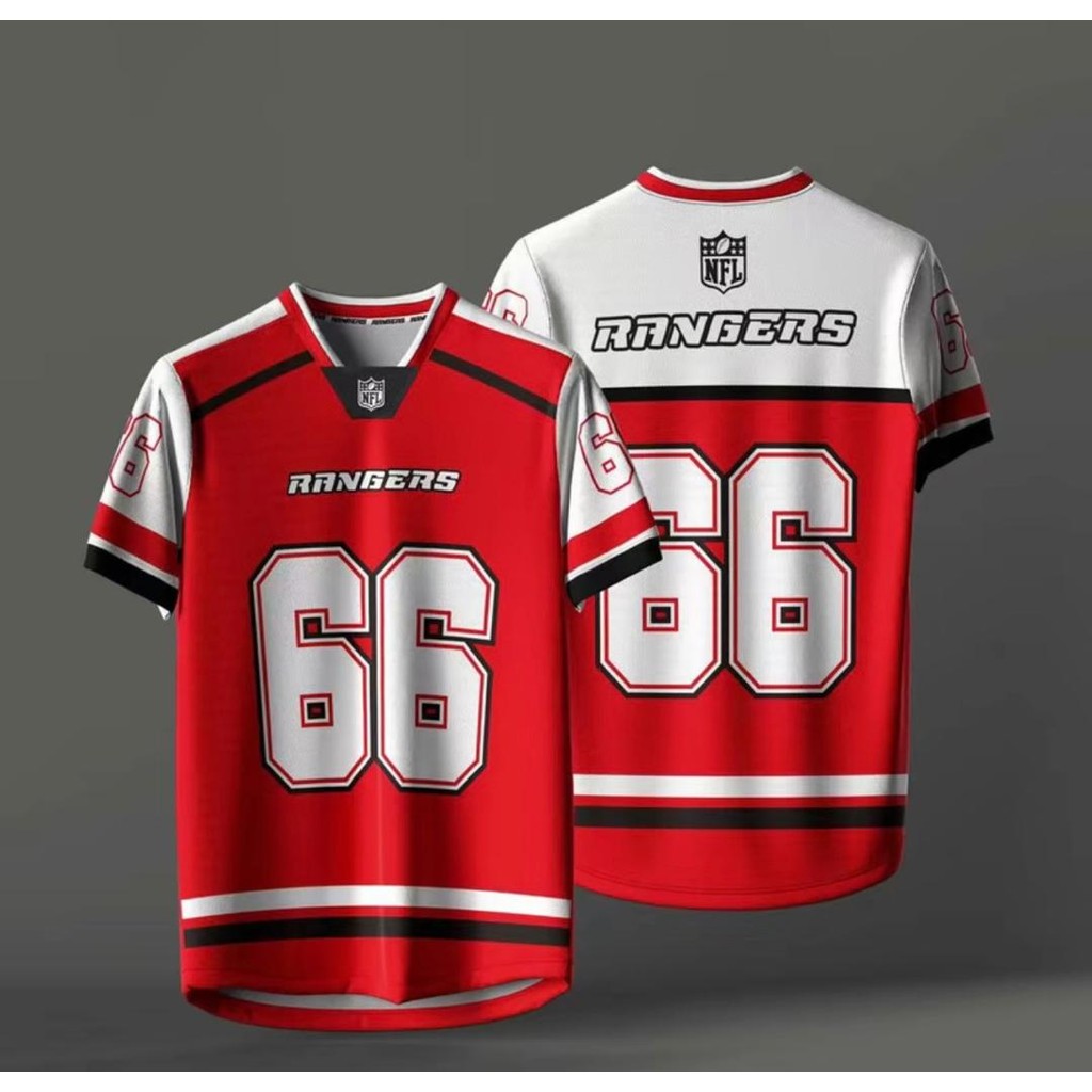 UNIQUE EDITION DESIGN PRINTED SHORT SLEEVE NFL COLLAR BAJU SHIRT JERSEY ...