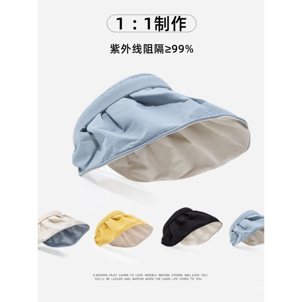 Shell Sun Hat Ladies Anti-Ultraviolet Summer Cover Face Sunshade Vinyl ...