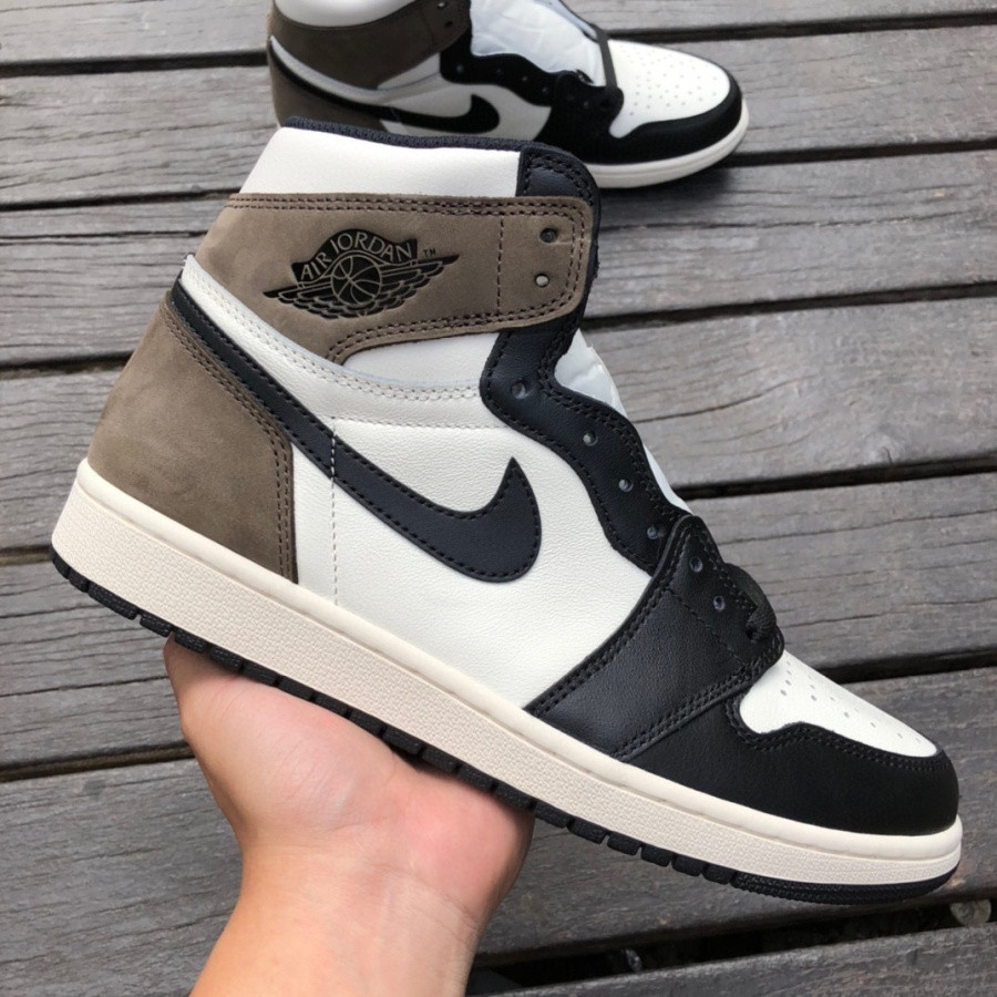 555088-134 N-i-k-e Air Jordan 1 Retro High OG Obsidian Mocha AJ1 ...