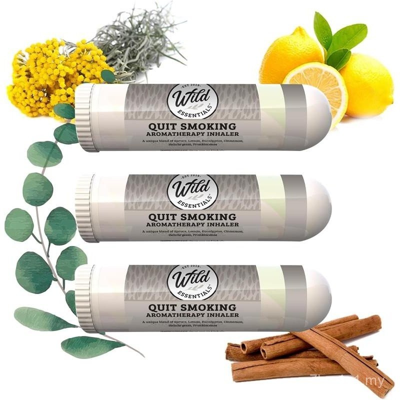 Wild Essentials 3 Pack of Quit Smoking Aromatherapy Nasal Inhalers Made ...