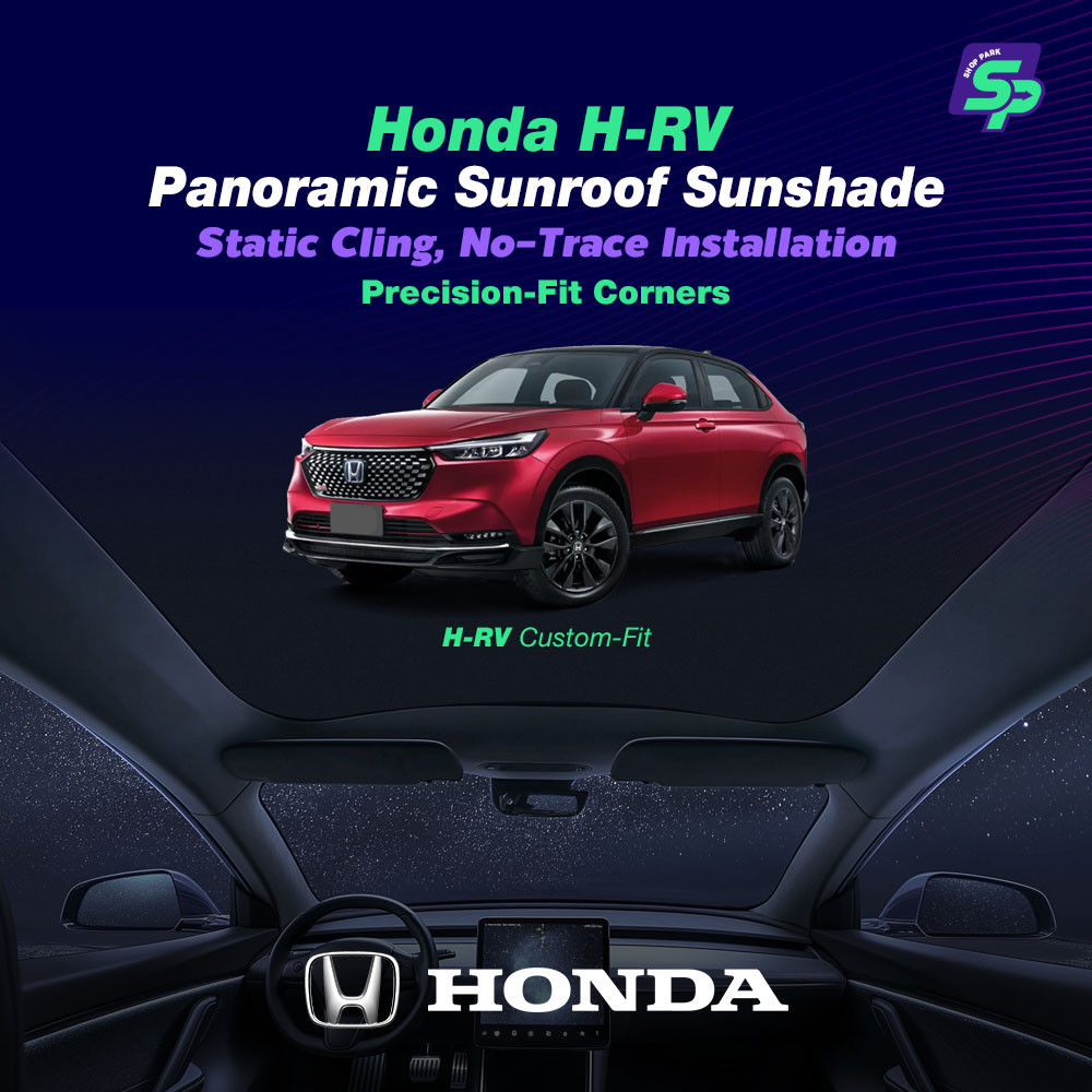 Honda HRV Custom-Fit｜Panoramic Sunroof Sunshade｜No-Trace Static Cling ...