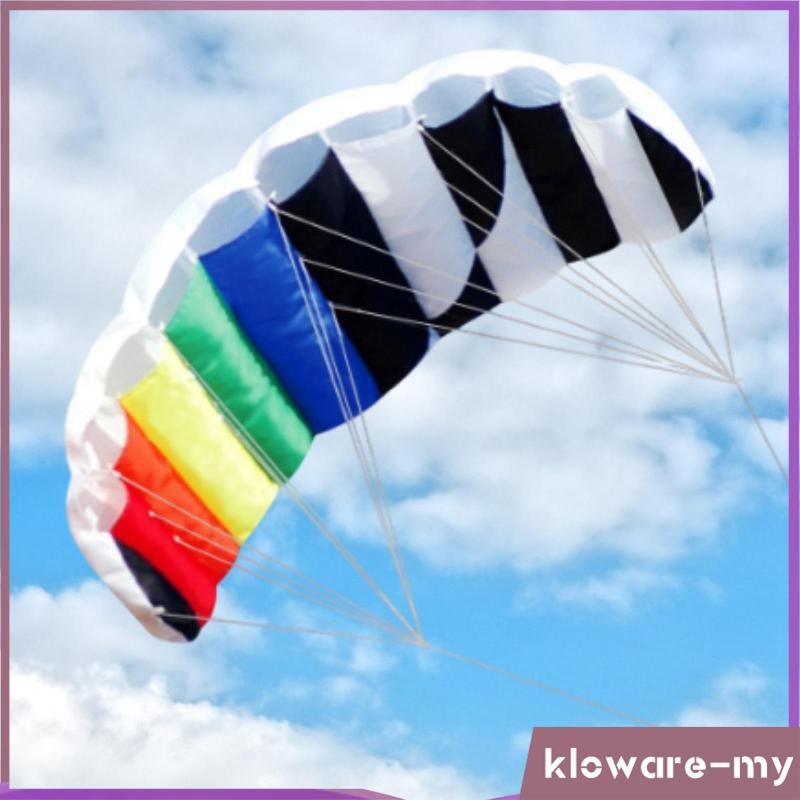 [KlowareMY] Dual Line Stunt Kite No Skeleton 2 String Soft with Lines 1 ...