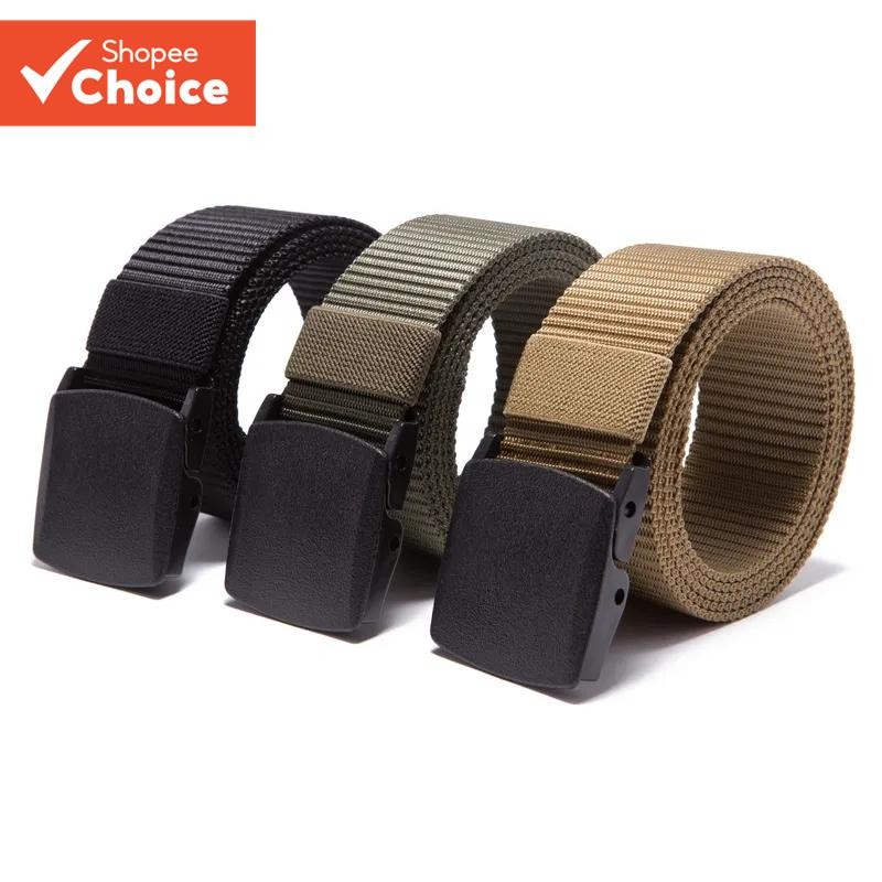 Quick-Release Tactical Nylon Belt - Auto Lock Buckle for Outdoor ...