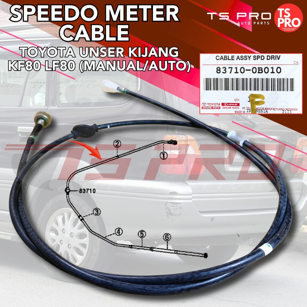 Toyota Unser Kijang KF80 LF80 (Manual/Auto) Genuine Speedo Meter Cable 83710-0B010 | Shopee Malaysia