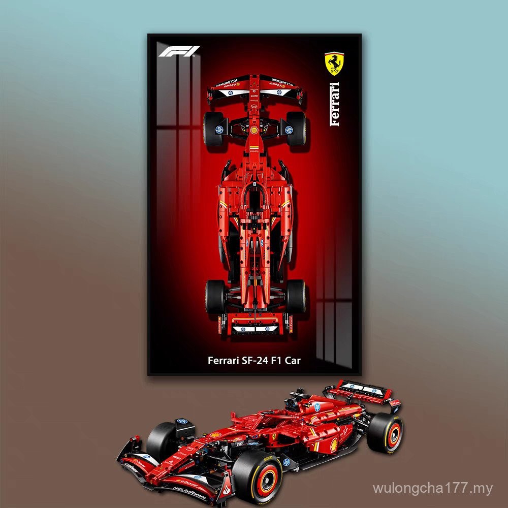 Lego Building Blocks Wall-mounted Photo Frame 42206 Ferrari 42207 Red ...