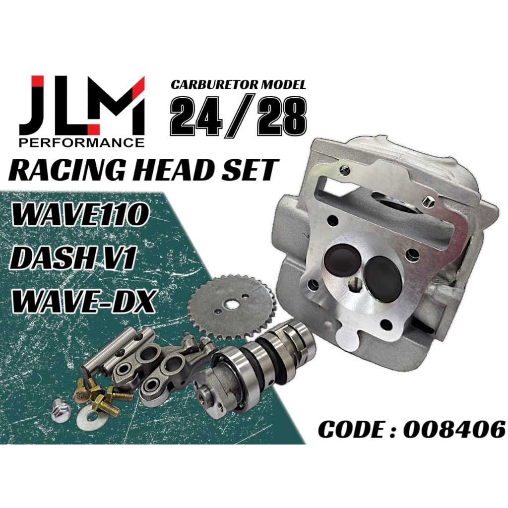 JLM RACING HEAD SET RACING 24MM 28MM 24/28 WAVE110 V1 V2 WAVE DX ...