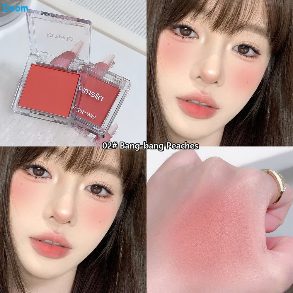 Lameila Powder Blush Peach Nude Makeup Face Repair Waterproof Blusher ...