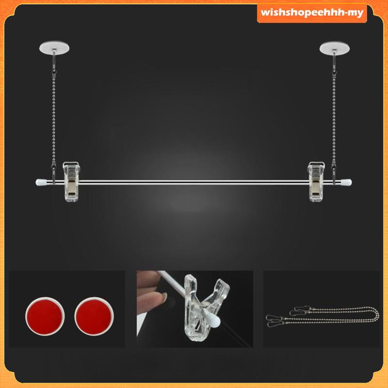 [WishshopeehhhMY] Ceiling Sign Hanger Ceiling Sign Holder Support Clamp ...
