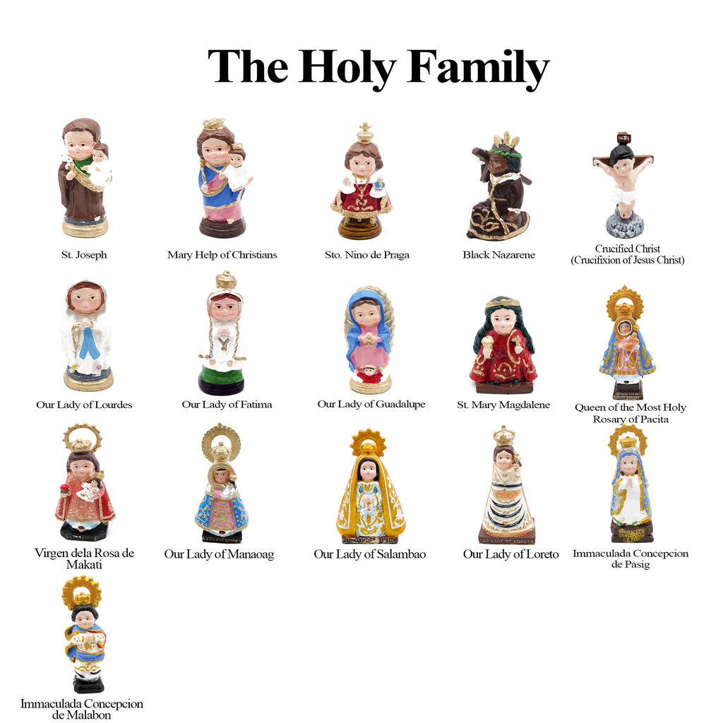 Holy Family Chibi Saints Religious Mini Statues Collection (LAA & LAB ...