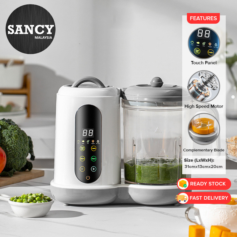 Sancy 4 in 1 baby Food Processors Mixer Automatic Steaming Touch Screen ...