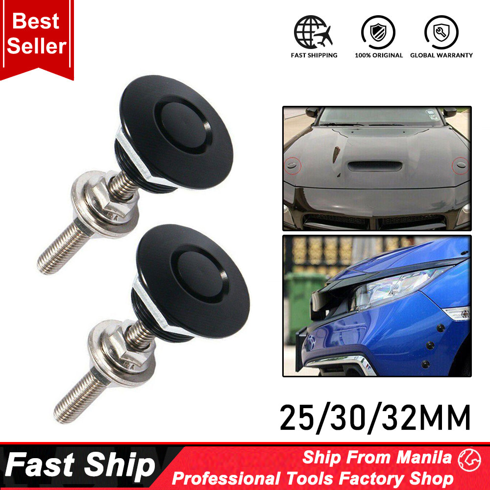 25/30/32mm Push Button Quick Release Hood Lock Clip Car Bumper Latch ...