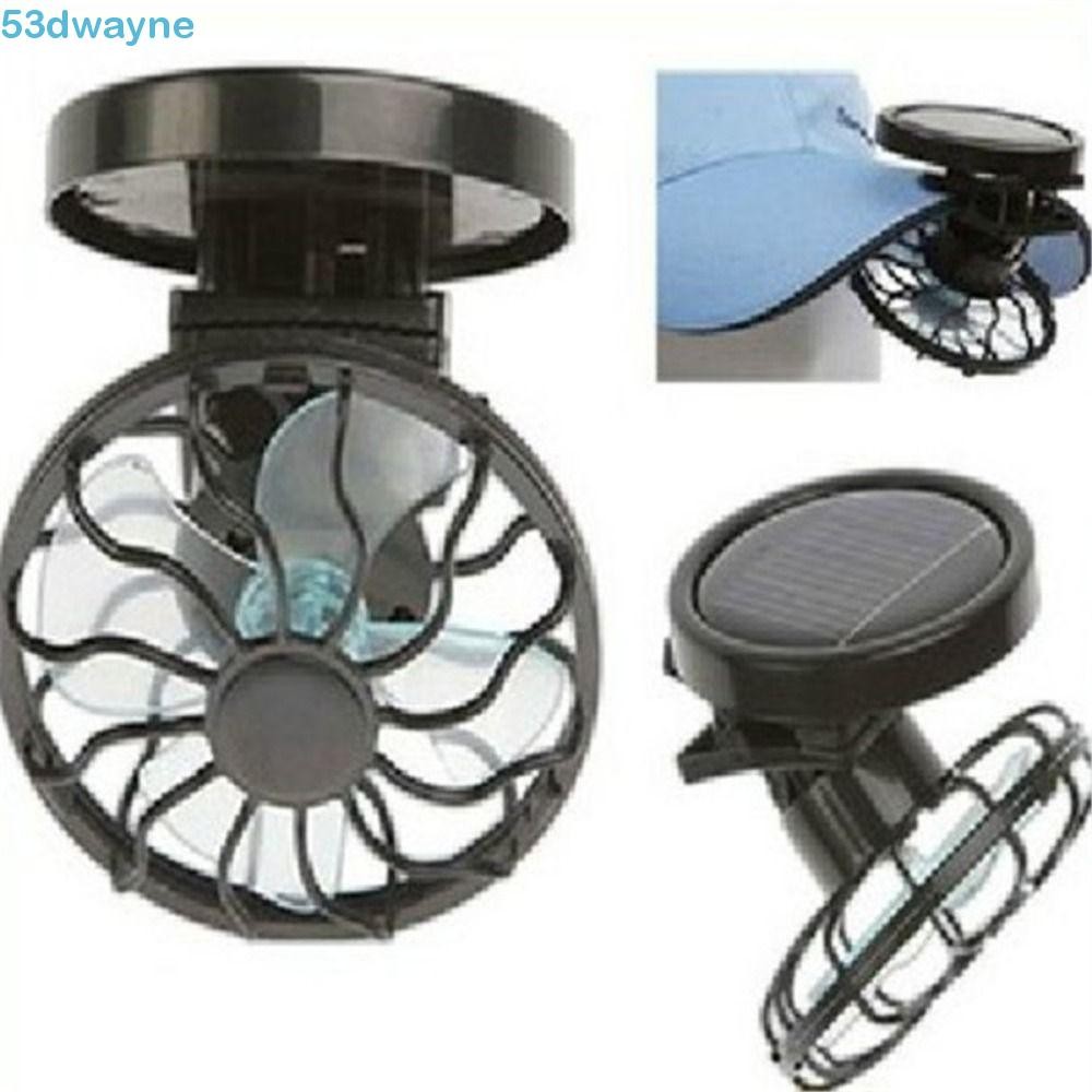 DWAYNE Mini Solar Fan, Handsfree Solar Energy Panel Portable Clip Fan ...