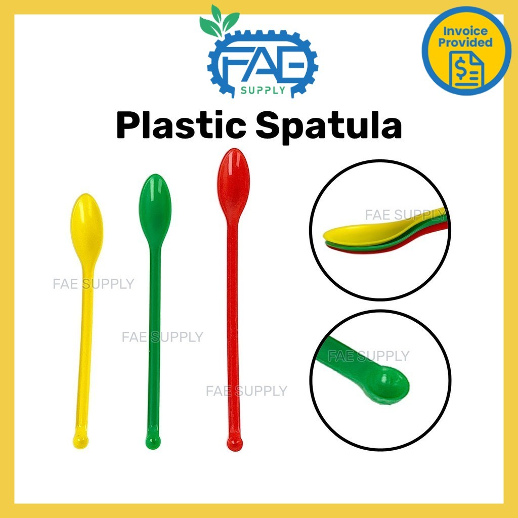 3pcs Set Plastic Spatula Lab Laboratory foods grade herb powder ...