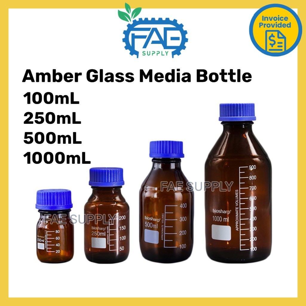 Laboratory bottle Reagent Bottle Glass Media Bottle Universal Bottle ...
