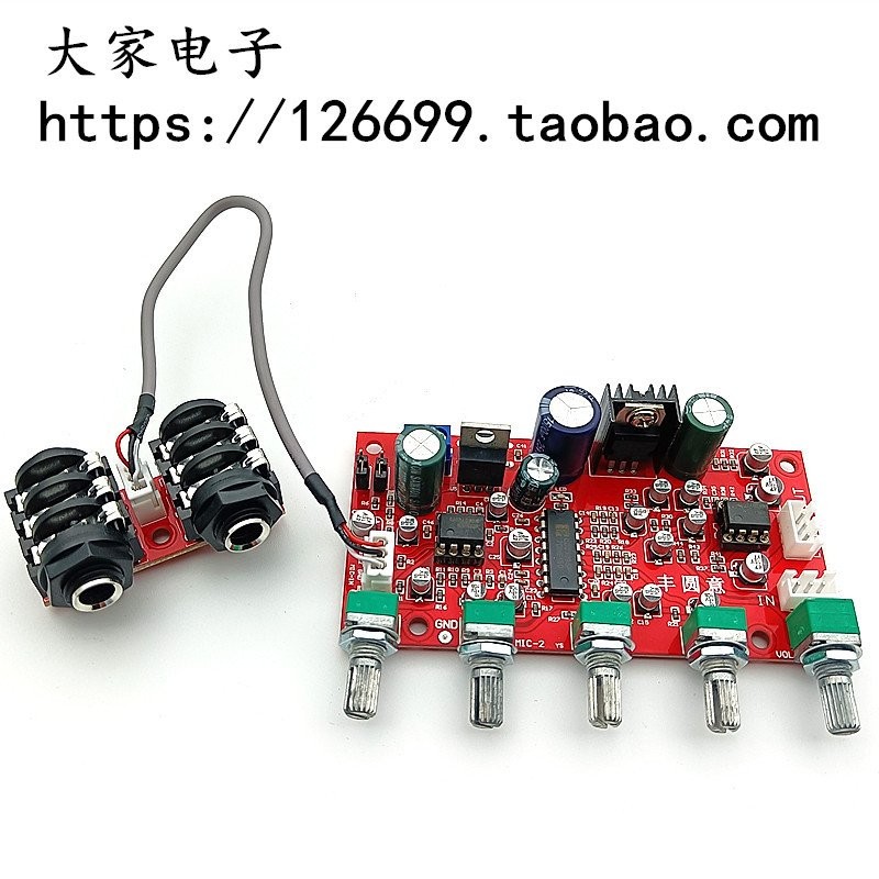 CD2399 Karaoke Microphone Reverberation Front Amplifier Board Dynamic ...