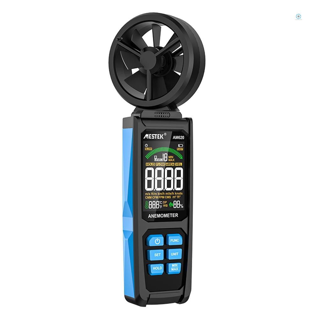 Handheld High Accuracy Anemometer Double Bearing 8-blade Fan Digital ...