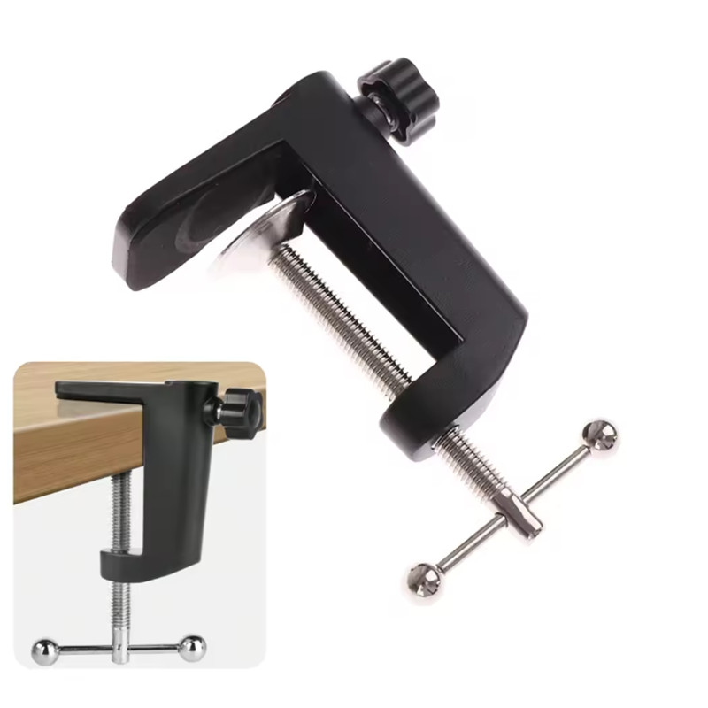 C-Shaped Clip Desk Table Mount Clamp For Microphone Suspension Boom ...