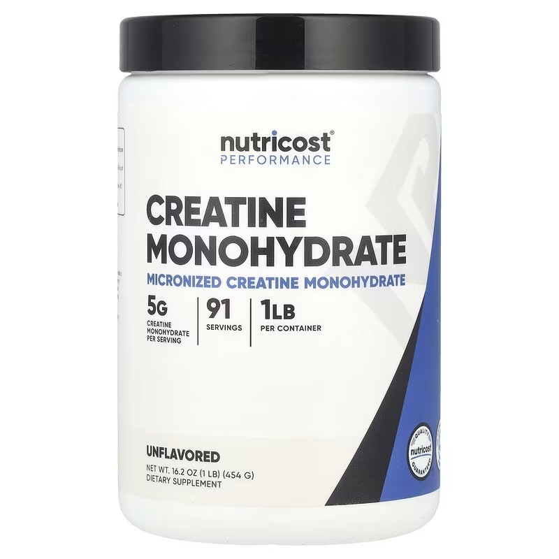 Nutricost, Performance, Creatine Monohydrate, Unflavored, 1 lb (454 g ...