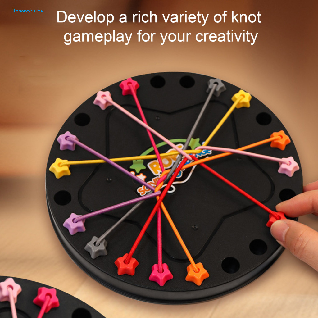 Children Rope Untangling Board Brain Teaser Rope Game Fun Kids Rope ...