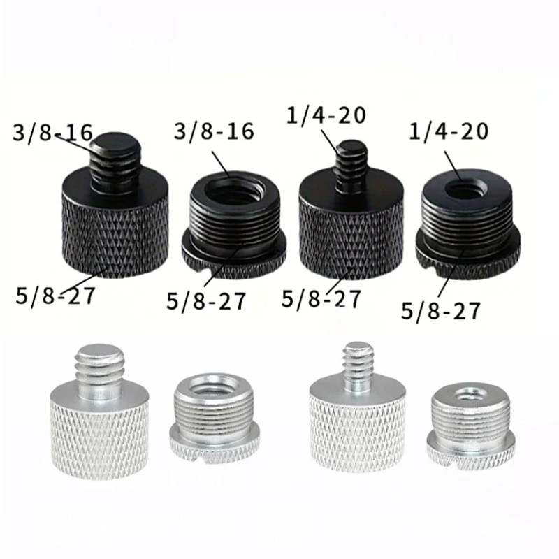 4pcs/8Pcs Mic Stand Thread Adapter Set,5/8 Female to 3/8 Male and 3/8 ...