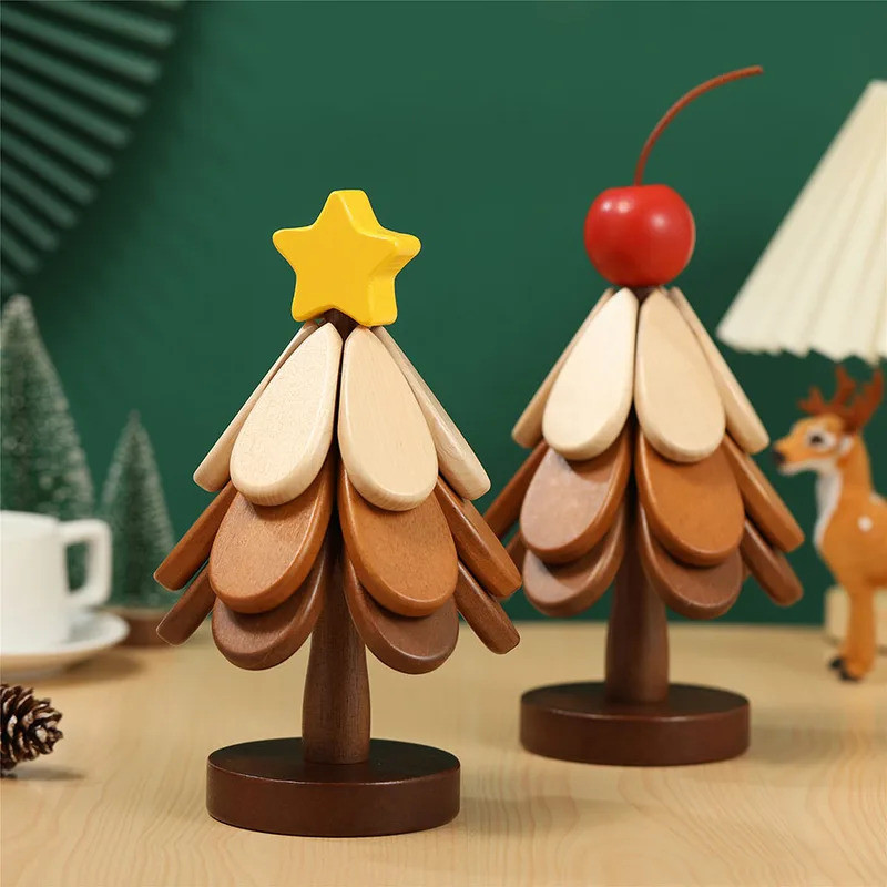 Tree Stand Wooden Trivets for Hot Dishes Folding Tree Shape Black ...