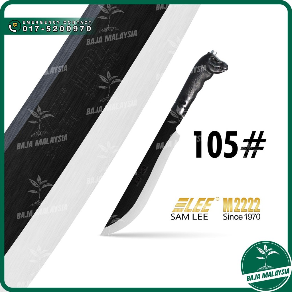 SAM LEE M2222 Golok Knife With Cover Outdoor Gardening Tools Pisau ...