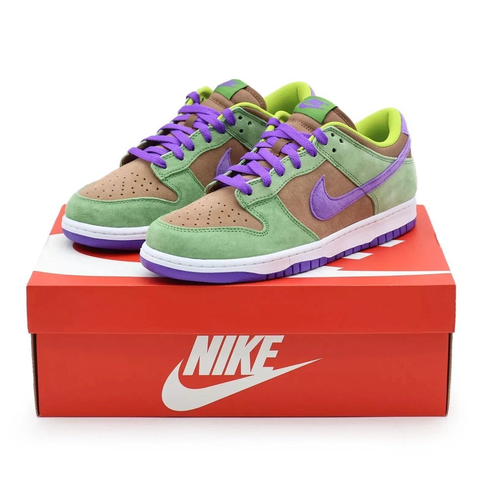 Nike Dunk Low Veneer Duckling Pack Autumn Green Deep Purple (Men's ...