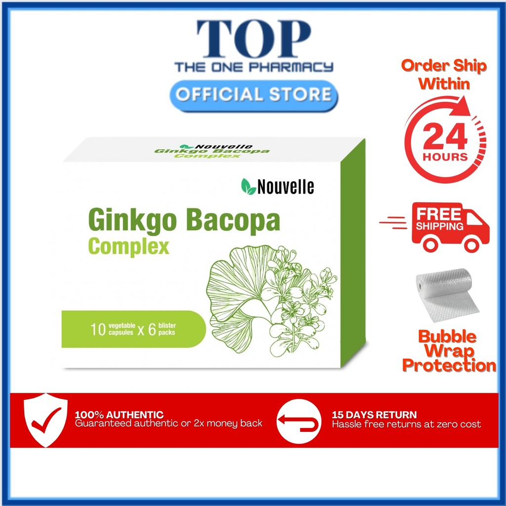 Nouvelle Ginkgo Bacopa Complex (6x10's) | Shopee Malaysia
