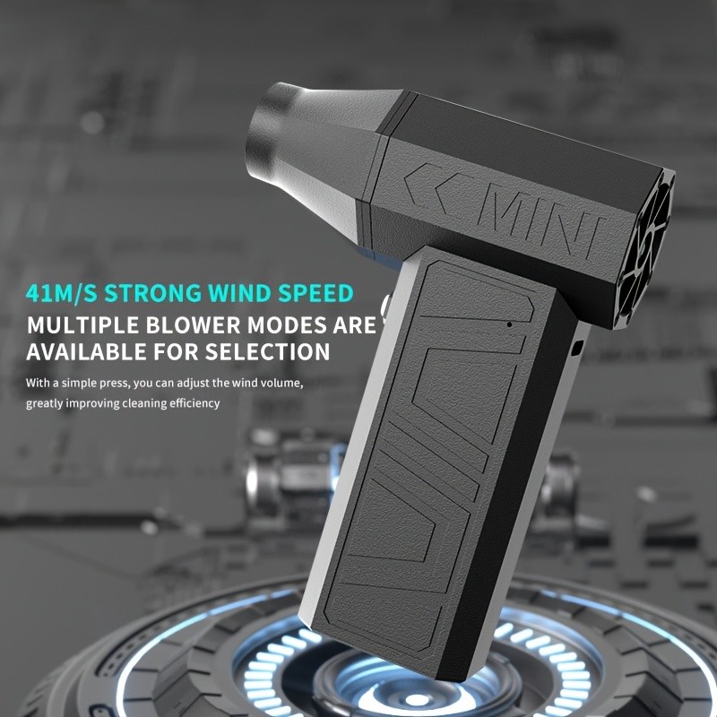 Portable mini Compressed Air Dust Collector, 9,000RPM Rechargeable ...