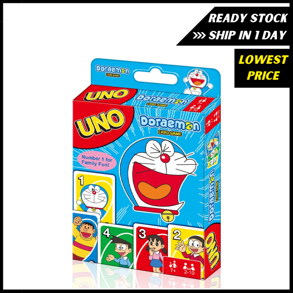 Uno Doraemon Card Game New Edition Character Series Anime for Kids ...